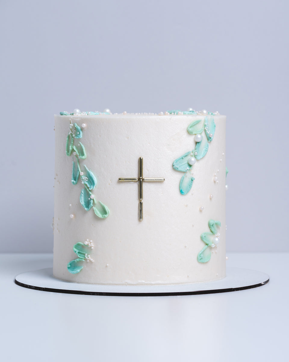 Blue Cross Cake – French Village Bakery