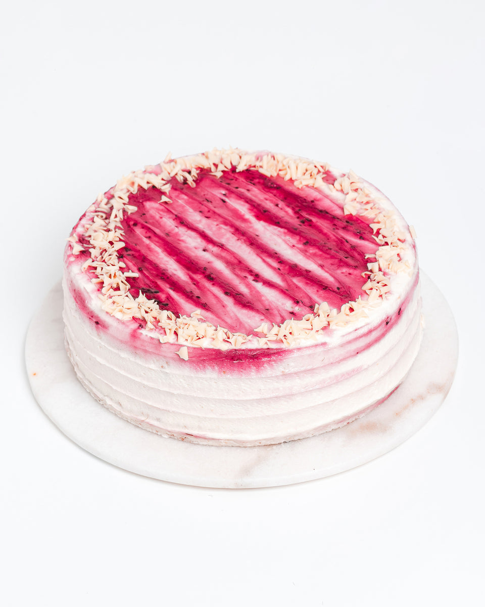 Raspberry & White Chocolate Cake (10 inch) – French Village Bakery