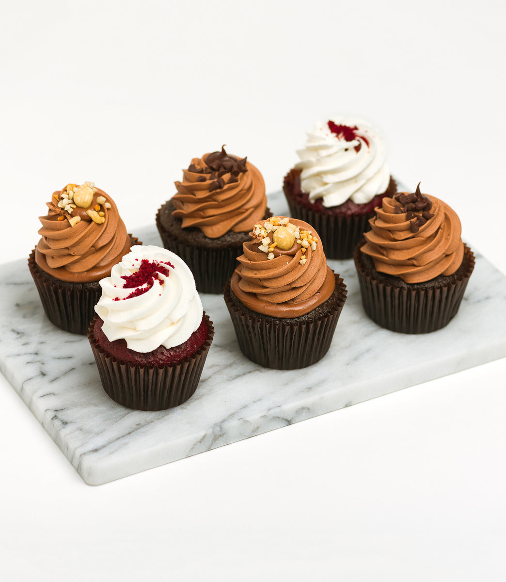 Cupcakes - Chocolate Box (x6) – French Village Bakery
