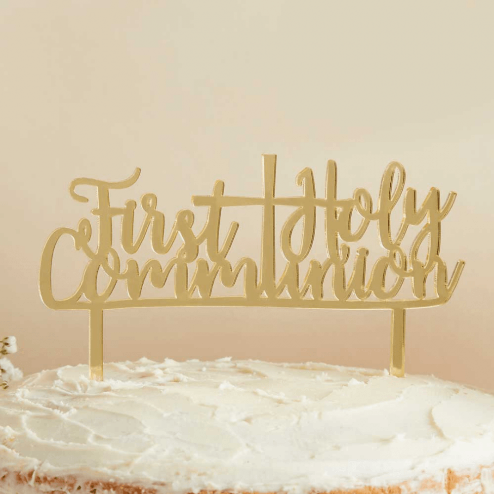 First Holy Communion Cake Topper – French Village Bakery